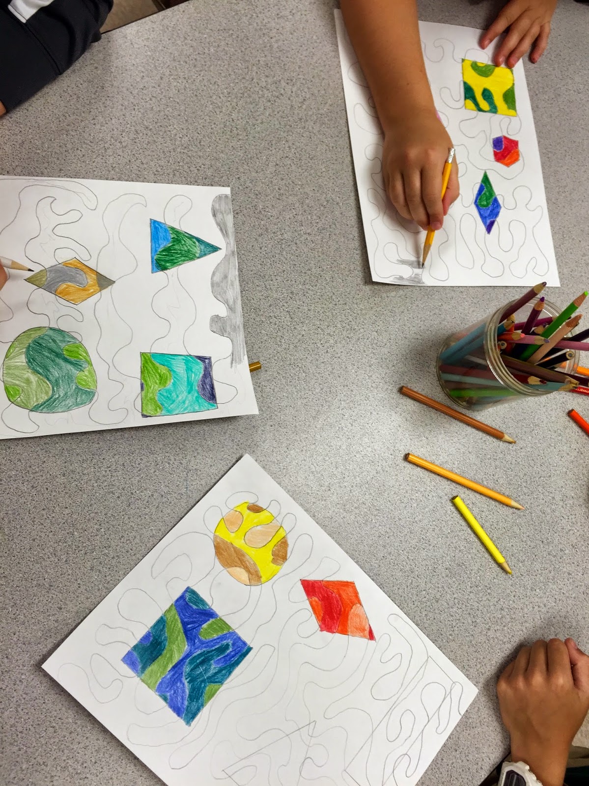 Art Class with Mrs. Kilpatrick: 4th Grade Continuous Line Drawings